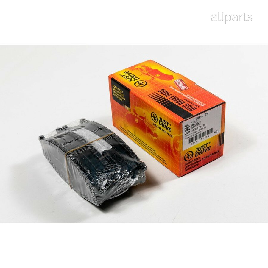 JUST DRIVE JBP0192 Колодки тормозные, передние D1073