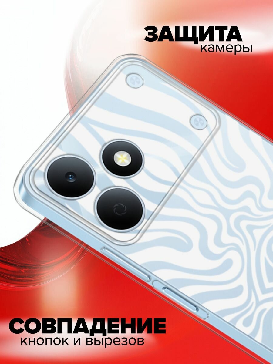 Чехол на Realme Note 80 / Реалми Нот 80 с принтом Всевидящее око в вихре — фото 1