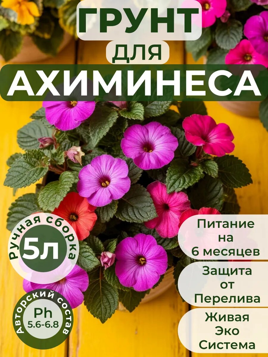 Готовый авторский грунт для Ахиминеса премиум 5 л