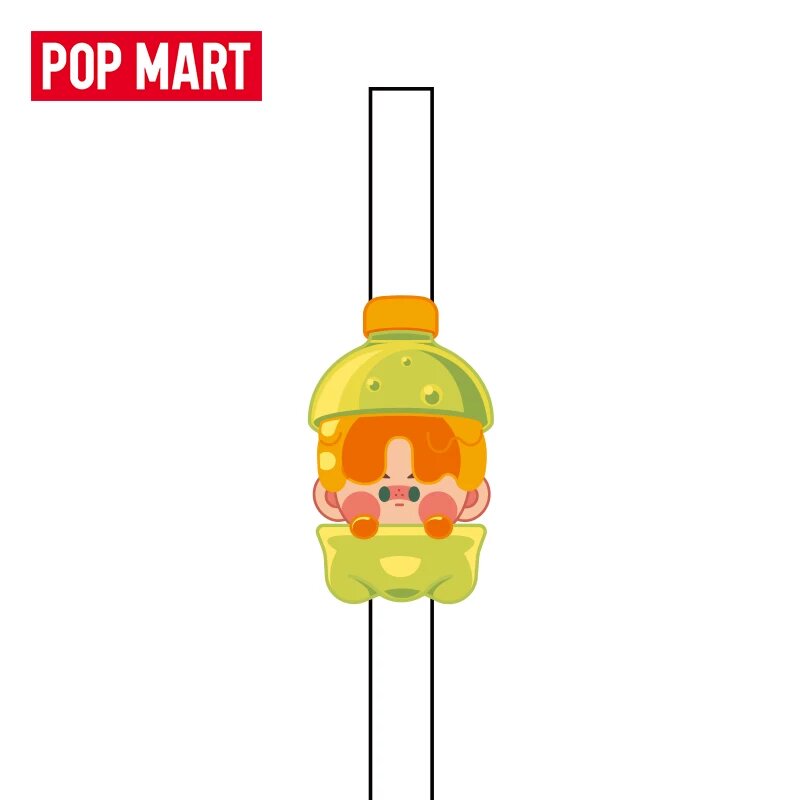 POPMART Bubble Mart: Серия соломинок Bubble Cute Granules Colorful Soda Назначенная модель — PINO JELLY