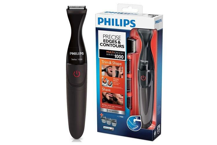 Электробритва мужская Philips MG1100, триммер для бакенбард и ножницы для бороды