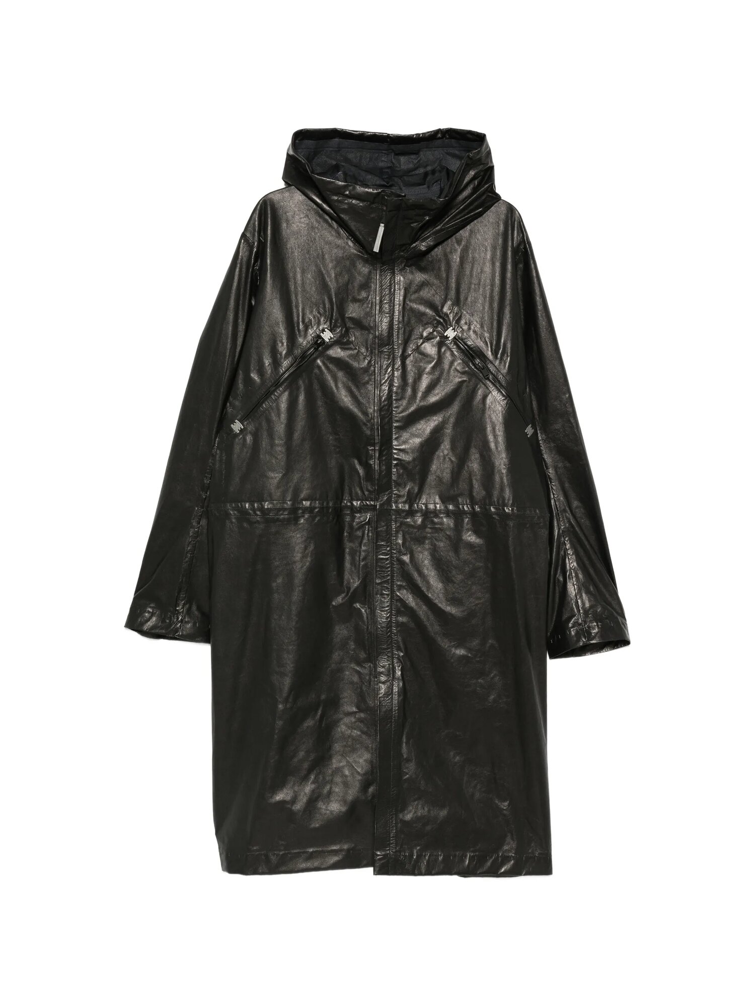 Куртка Hooded leather jacket