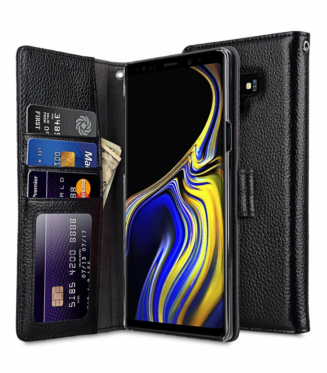 Кожаный чехол книжка Melkco для Samsung Galaxy Note 9 - Wallet Book ID Slot Type, черный