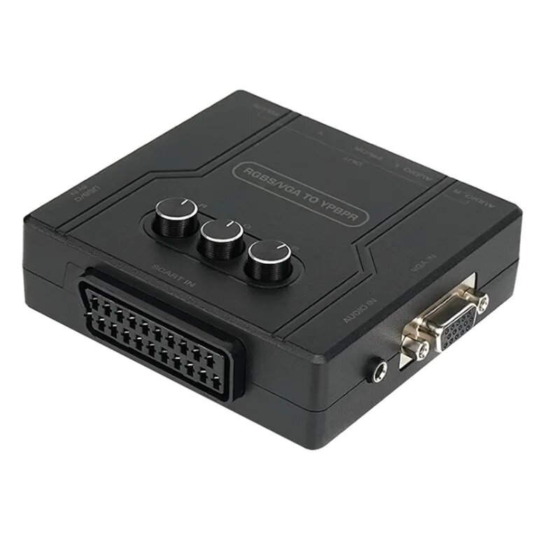 RGBS VGA To YPBPR Component Converter SCART YCBCR Для Игровых Приставок 64, PS1, PS2, Dreamcast Retro