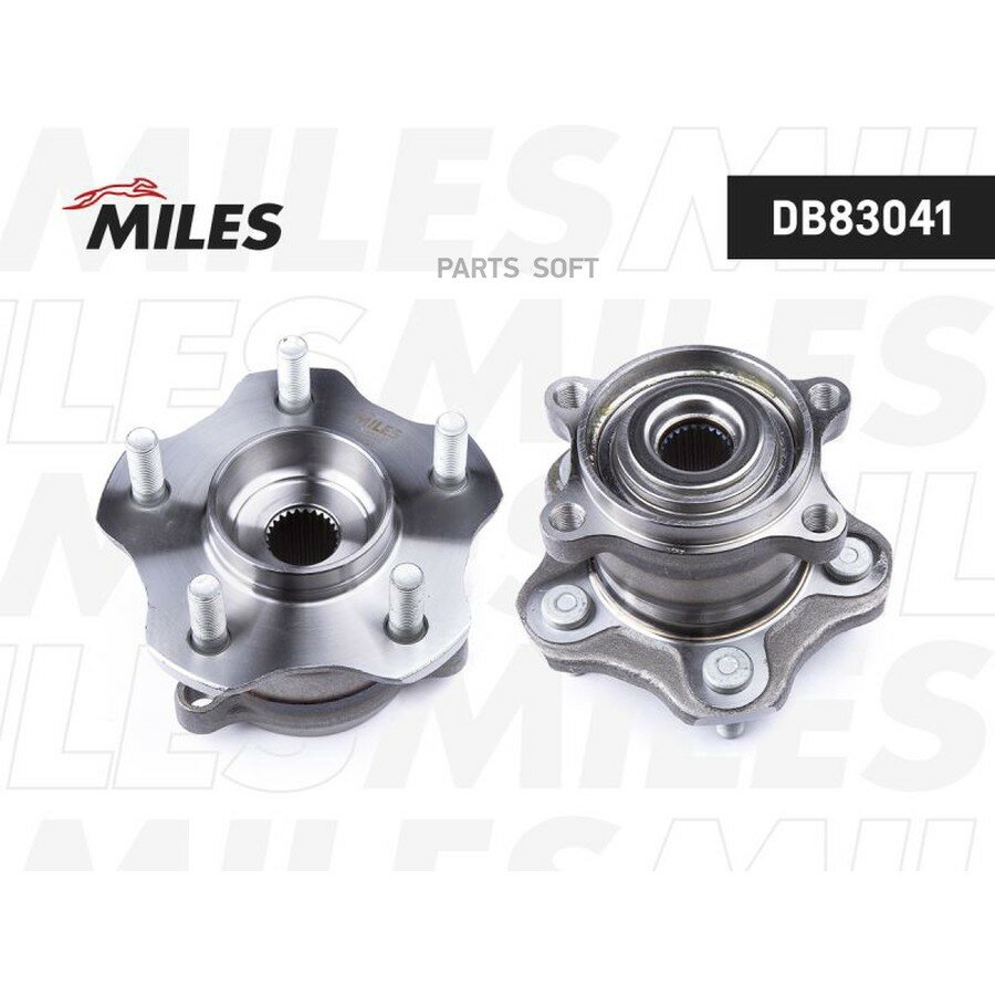 MILES DB83041 Ступица с подшипником задняя NISSAN QASHQAI I/X-TRAIL T31 07- AWD. ()