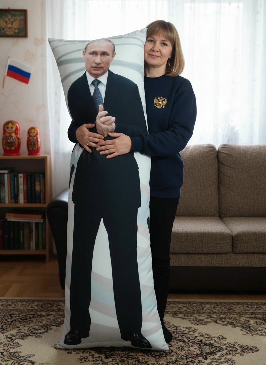 Подушка дакимакура Владимир Путин 50x170 см