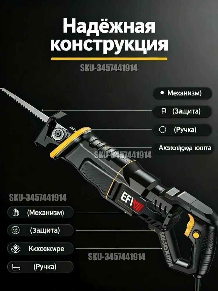 Пила для мяса и костей, электрическая, USB-C, пылезащитные прокладки, быстрая зарядка