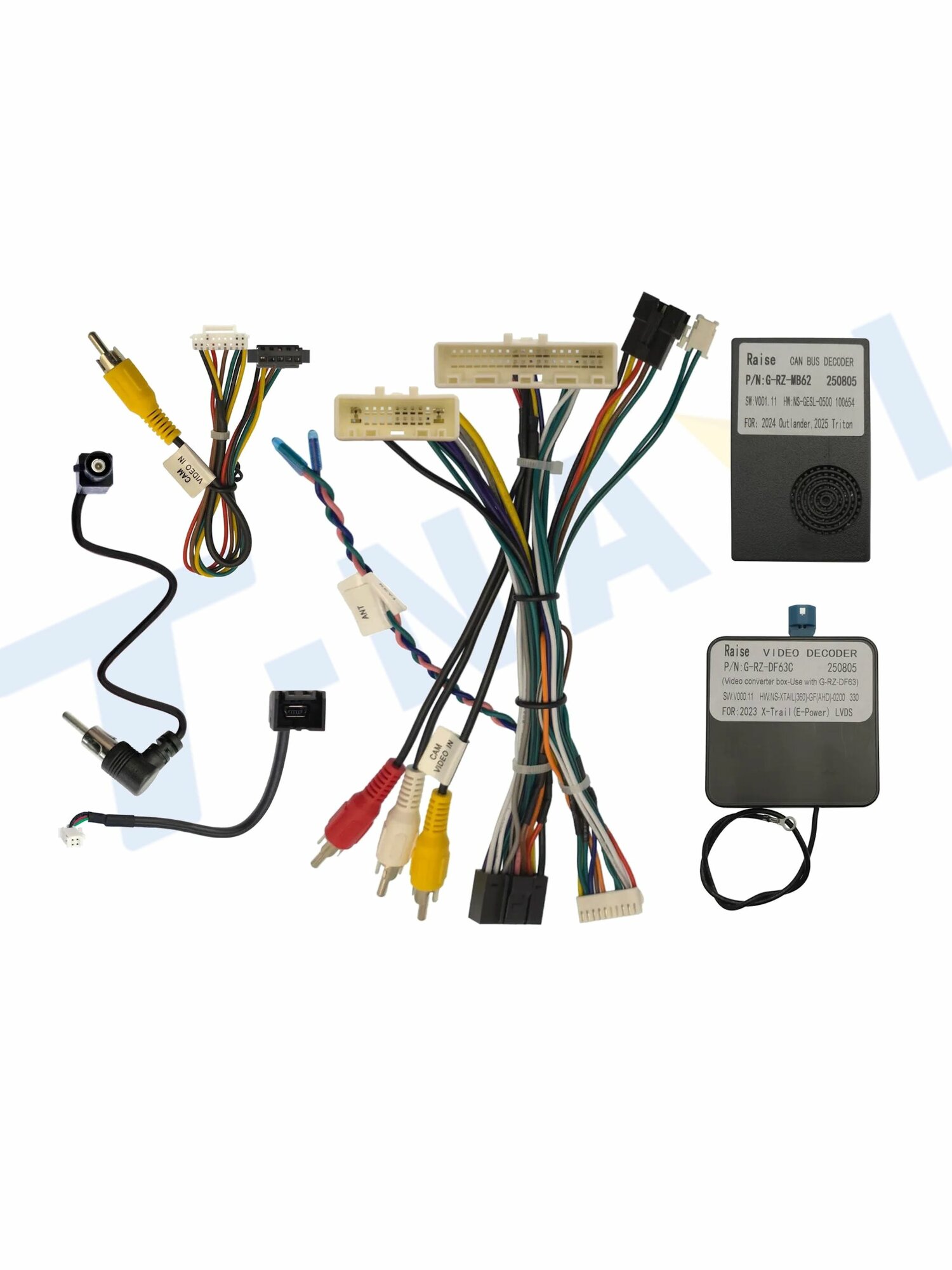Комплект проводов для установки WM-MT в Mitsubishi Outlander 2022+ (основ, LVDS, 360)