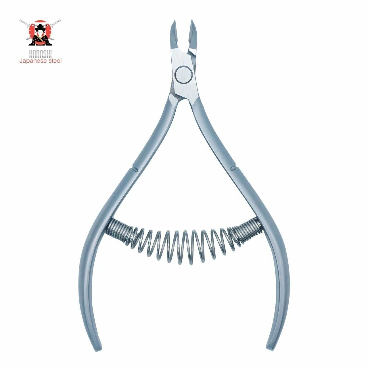 Hanashi Japanese Steel Кусачки для кутикулы Hanashi. Кусачки для кутикулы. Спиральная пружина, матовые. Лезвие 7мм