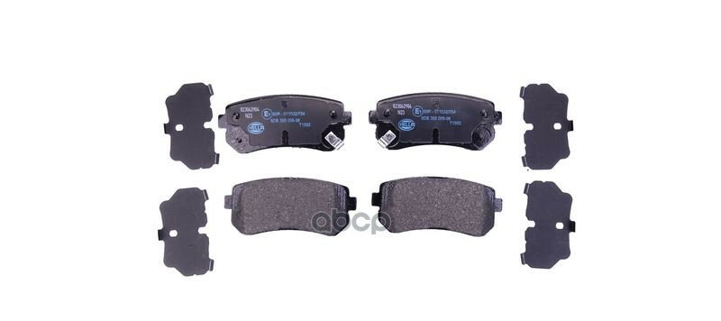 Тормозные колодки дисковые; задняя ось HELLA арт. 8DB355006961