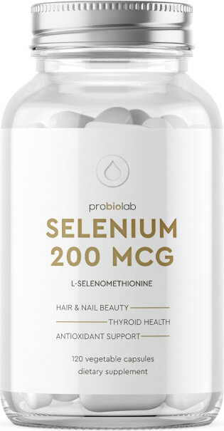 Probiolab Селен 200 мкг веганские капсулы Probiolab Selenium L-Selenomethionine 200 Mcg 120 Vcaps 30ml
