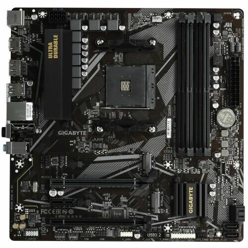 Материнская плата GIGABYTE B550M DS3H AC R2 - AM4, AMD B550, 4xDDR4-3200 МГц, 1xPCI-Ex16, 2xM.2, Micro-ATX
