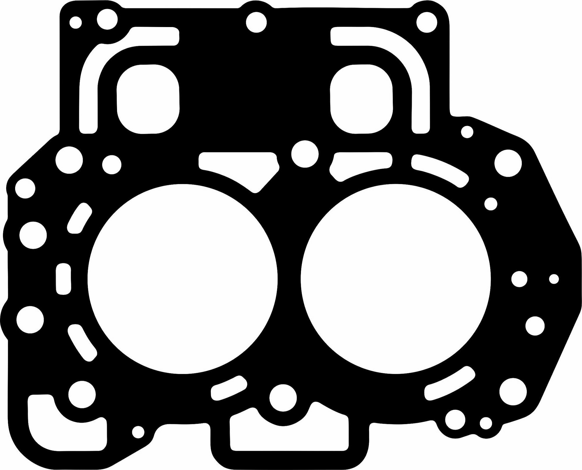Прокладка ГБЦ для лодочных моторов Tohatsu MFS9.9B-18B (3H8-01005-0)