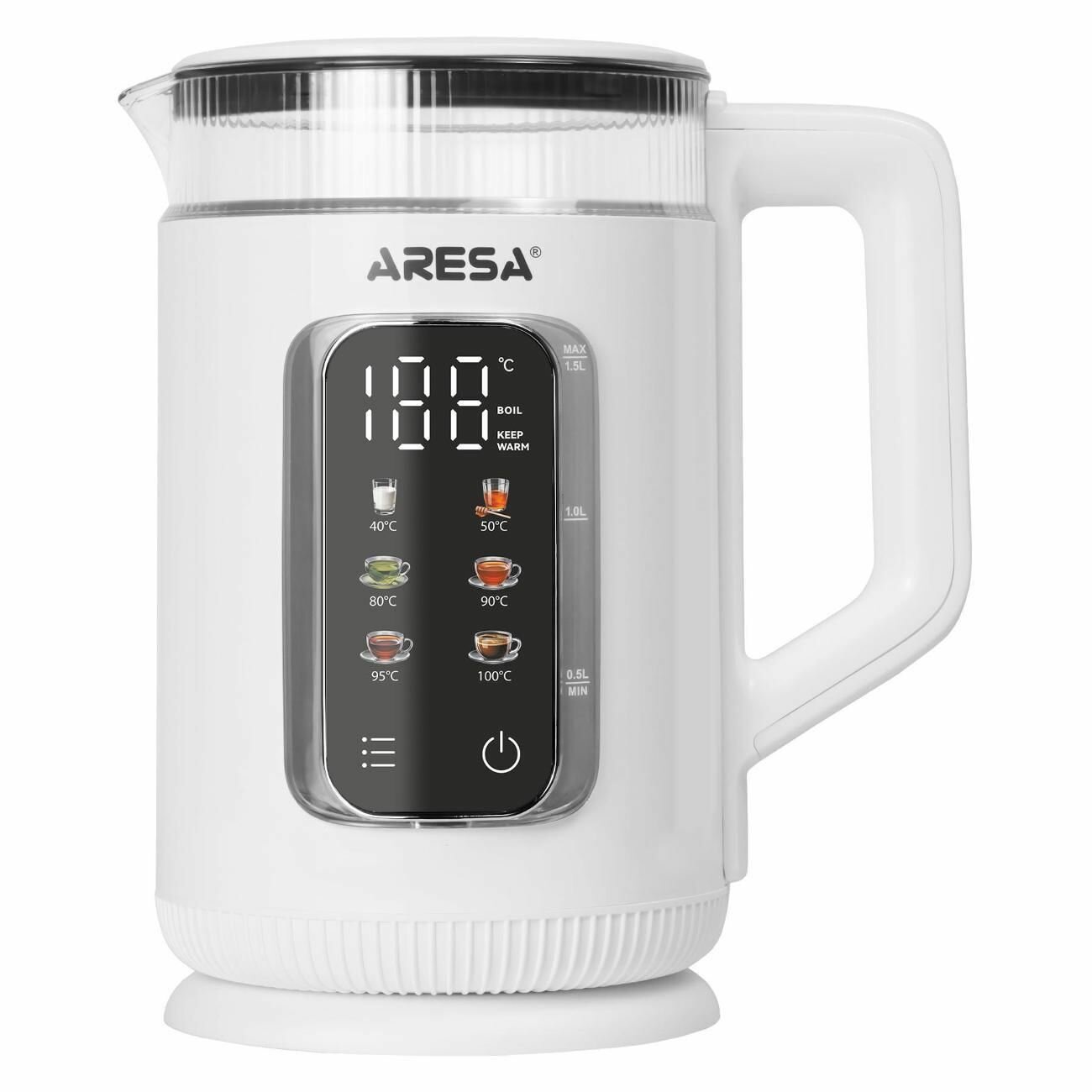 Электрочайник Aresa AR-3488 белый