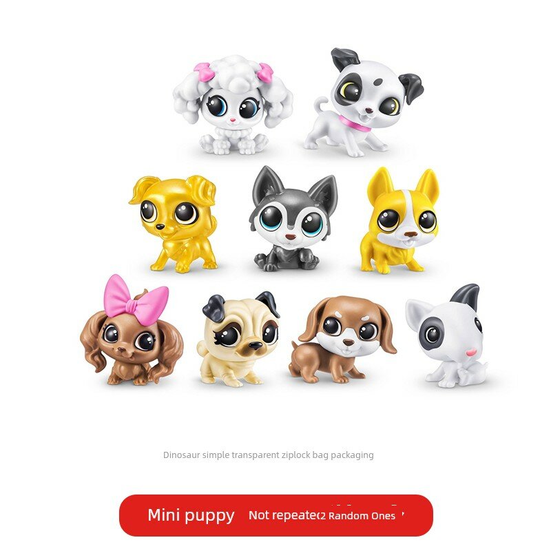 ZURU Little Pet House, мультяшная версия Q, детская мини-игрушка в виде животного, фигурка-украшение, милая