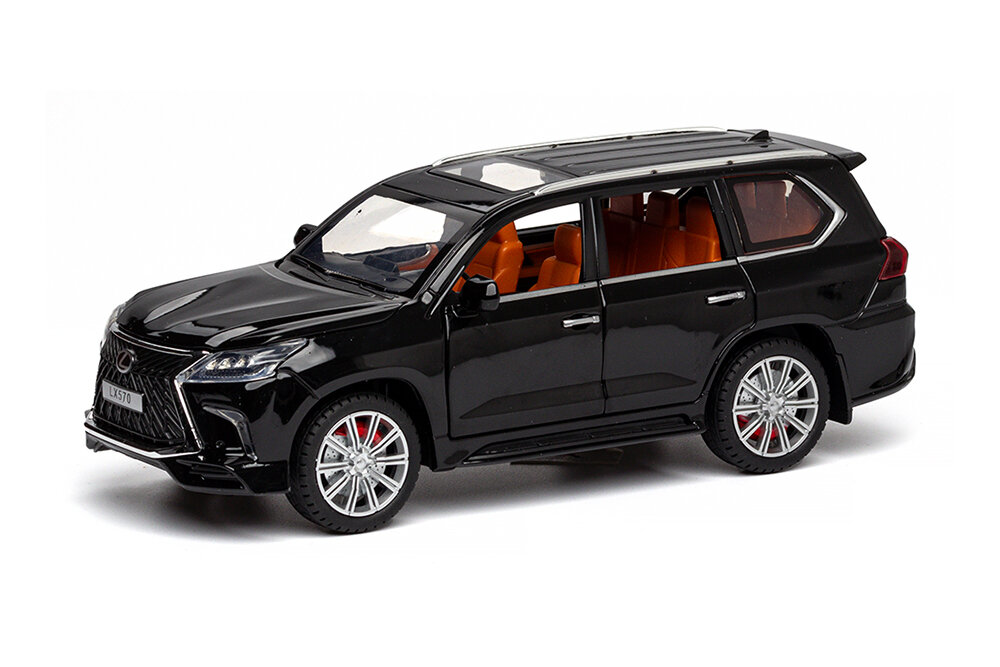 Модель коллекционная PAUDI Lexus LX570 2022 black / лексус ЛХ570 чнрный (длина 20 см без коробки)
