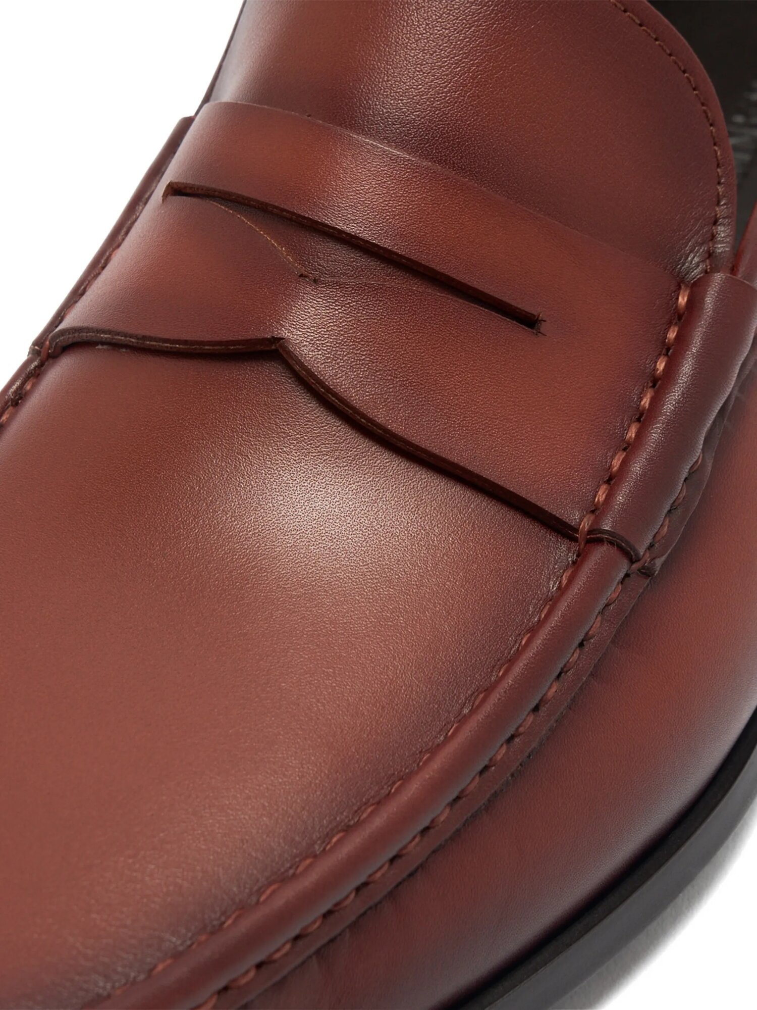 Лоферы MAGNANNI Leather penny loafers, размер 46, brown — фото 1