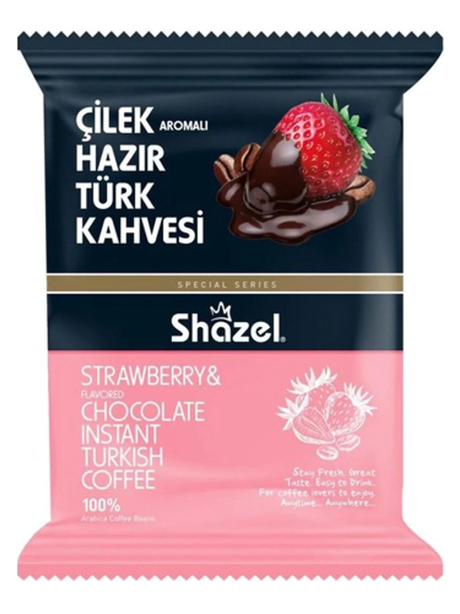 Кофейный напиток Shazel Клубника и Шоколад 100 г
