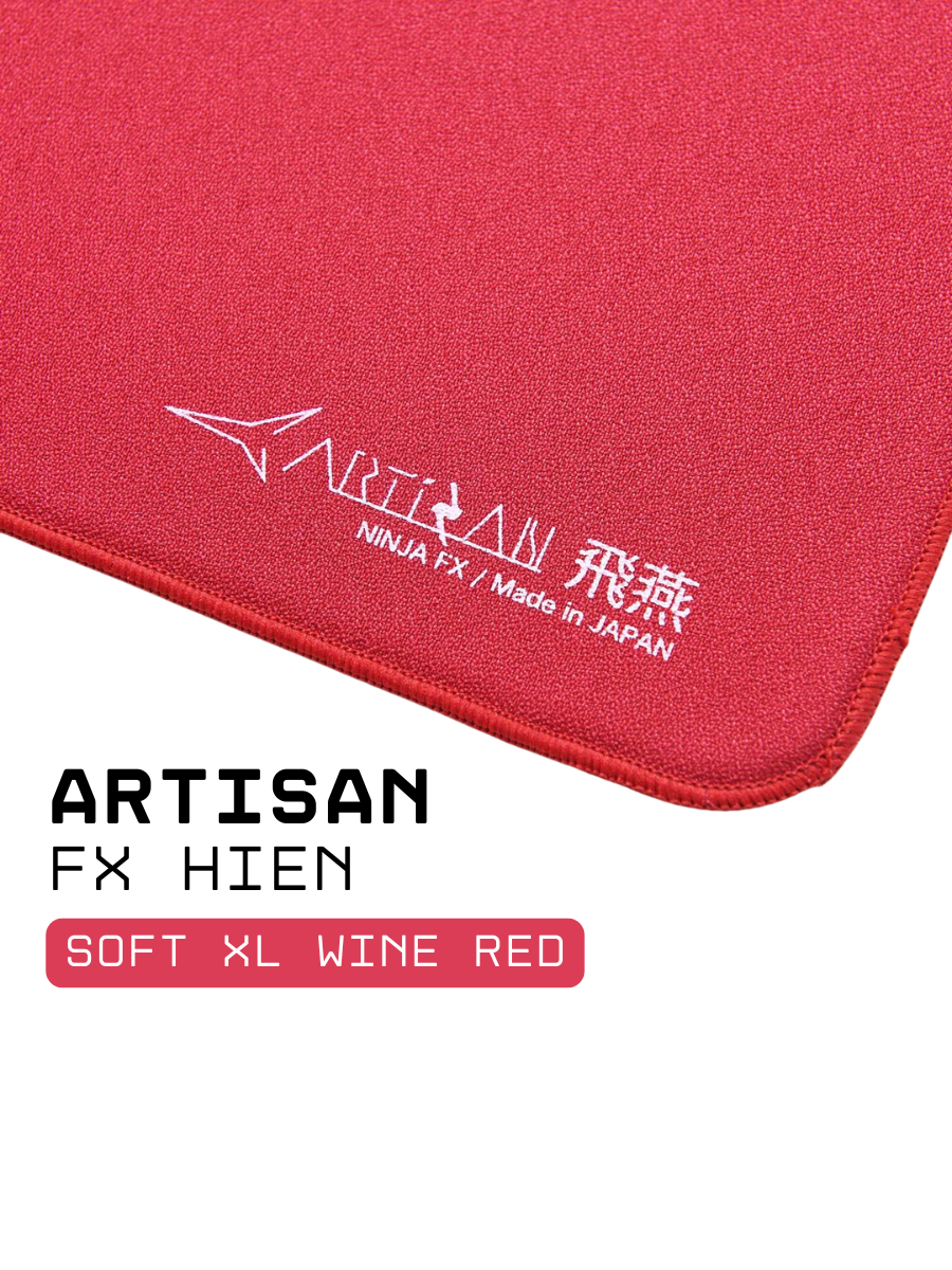 ARTISAN FX HIEN, SOFT, WINE RED, размер: XL 490x420x4 мм, коврик для мыши, оригинал ЯпонияARTISAN FX HIEN, SOFT, WINE RED, размер: XL 490x420x4 мм, коврик для мыши, оригинал Япония