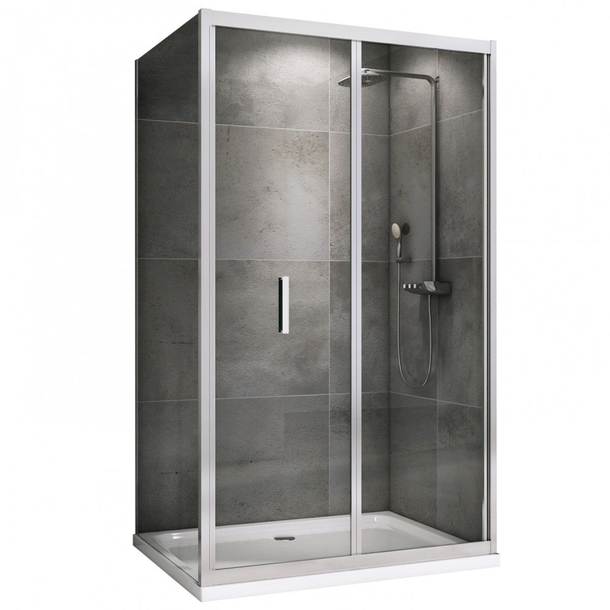 Душевой уголок Abber (Аббер) Sonnenstrand 1100х700 мм (габариты площадки) AG07110-S70
