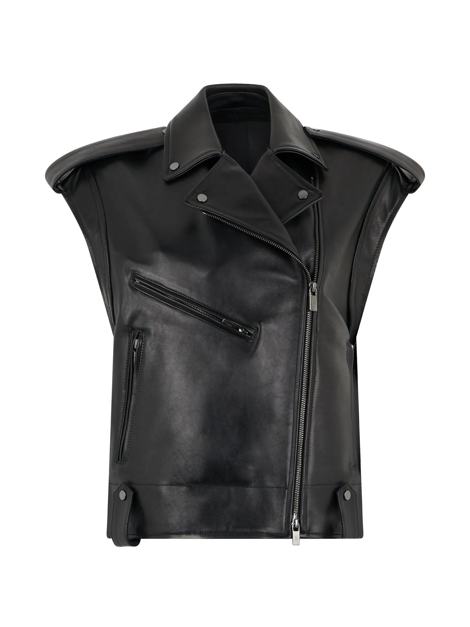 Куртка Sleeveless leather biker jacket
