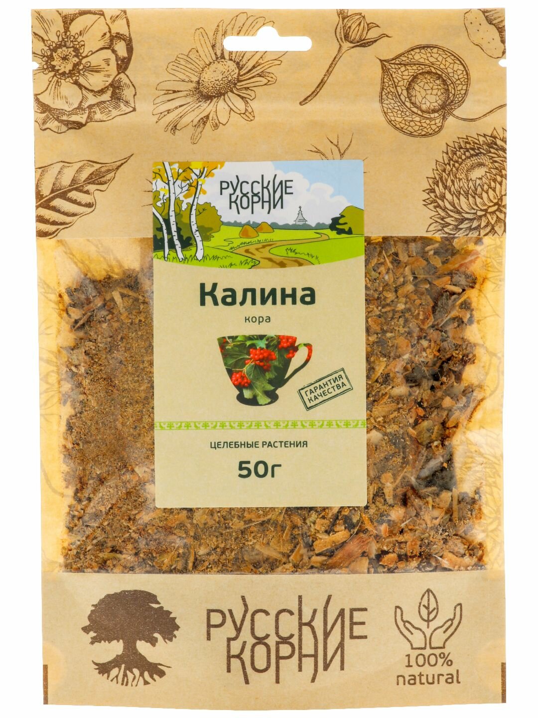 Русские корни Калина Кора 50 г