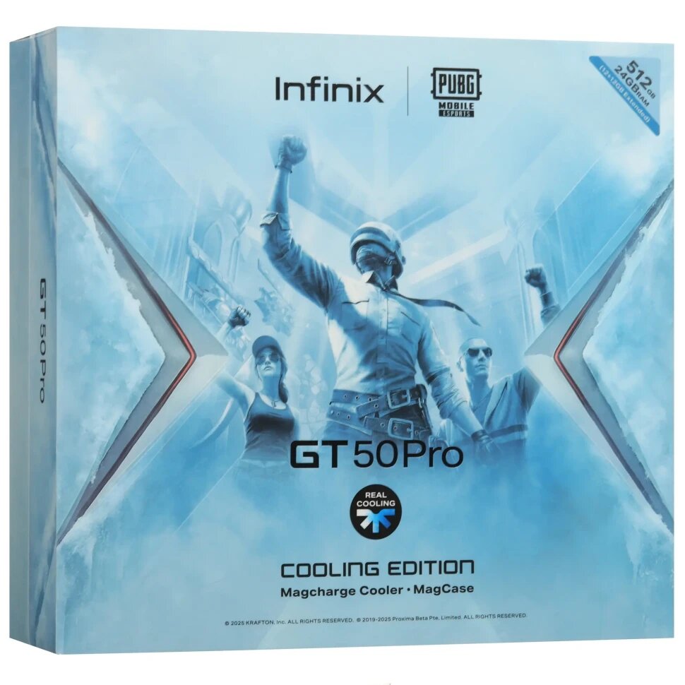 6.78" Смартфон Infinix GT 50 Pro Игровой Комплект 12/512 ГБ серый