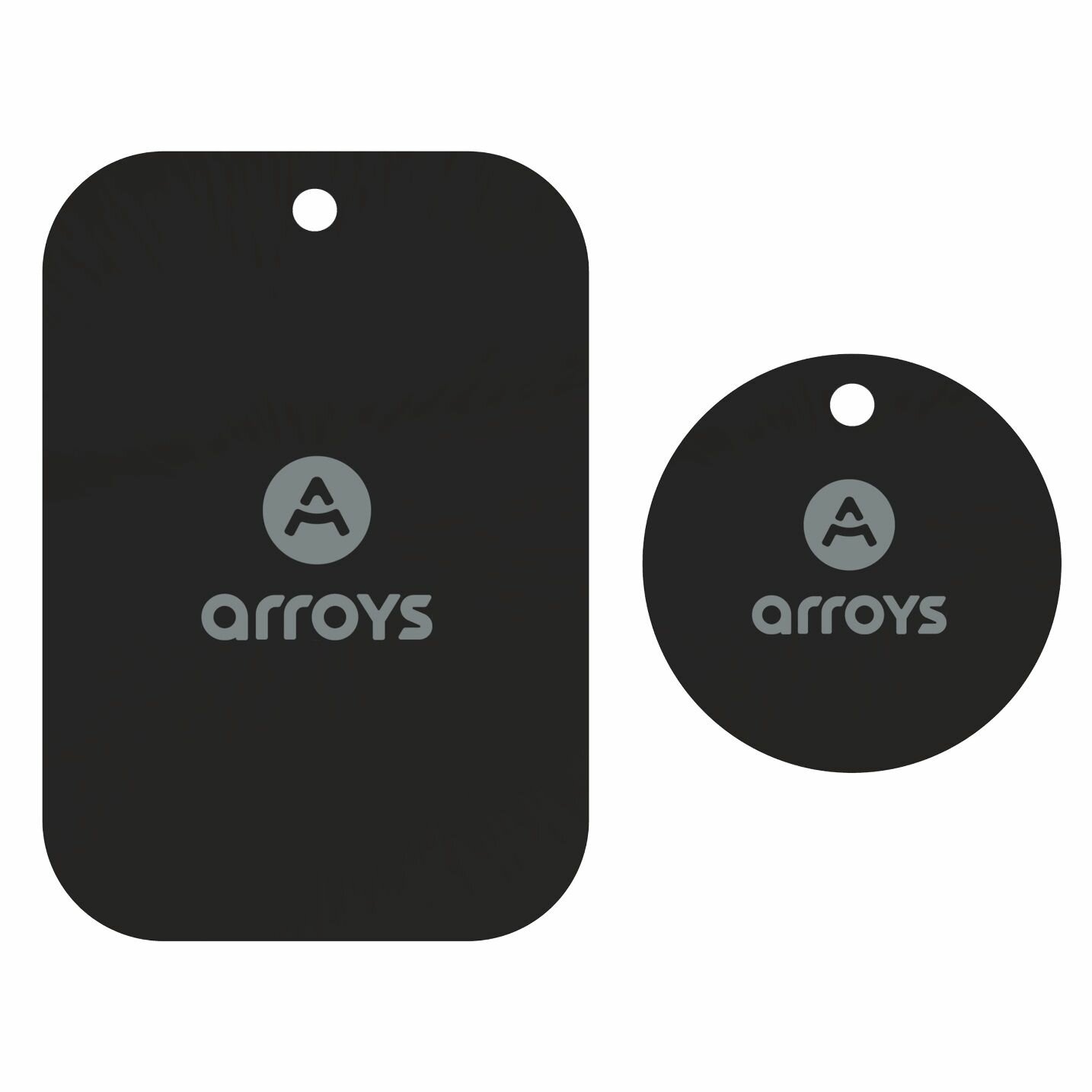 Пластины для магнитного держателя телефона Arroys Metal Plate Set black