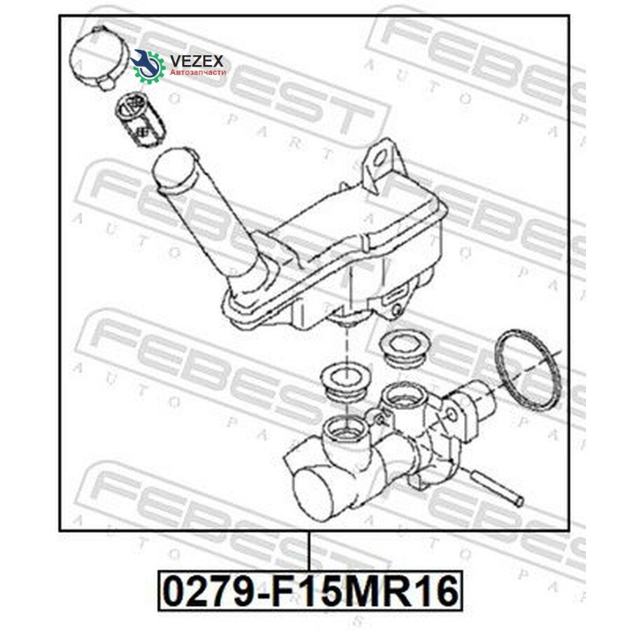 FEBEST 0279F15MR16 цилиндр тормозной главный!\ Nissan Juke F15 10>