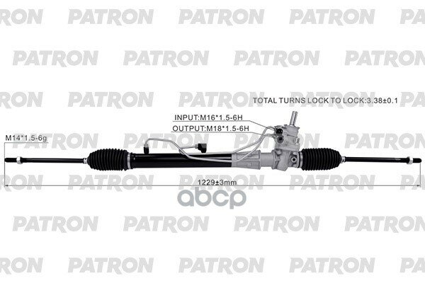 Рейка рулевая RENAULT MEGANE I (BA0/1) 96- PATRON арт. PSG3205