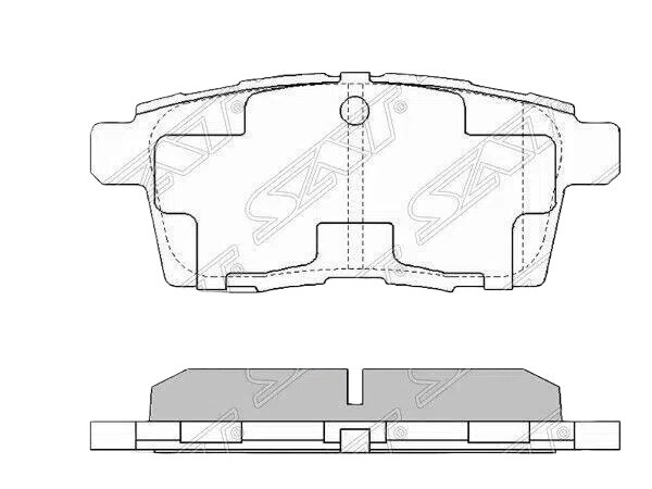 Колодки тормозные сзади Mazda CX-7 06-12 / SAT ST-L2Y6-26-48Z Ford Edge 06-14