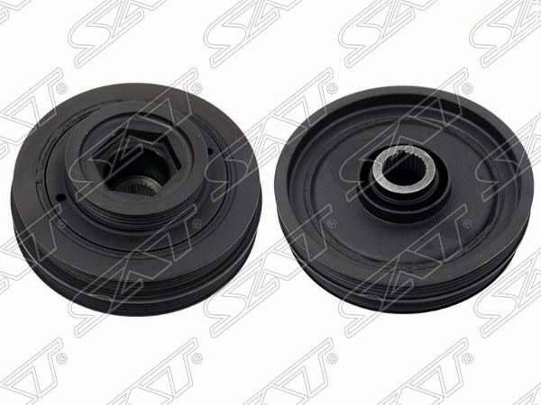 Шкив коленвала посад D-28 SAT ST-13810-P2K-J01 HONDA CIVIC/ HR-V V 1,6 00-