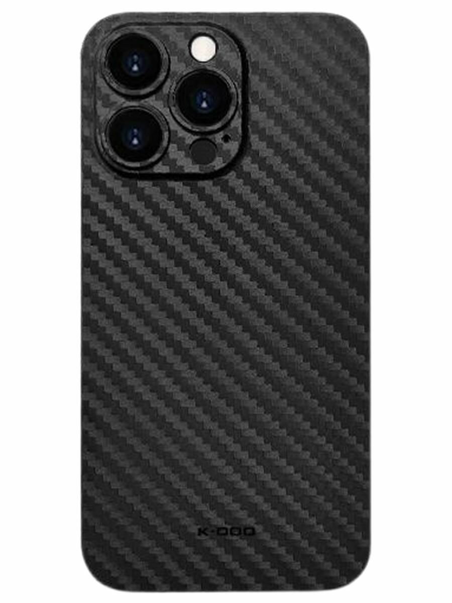 Чехол на iPhone 12 Pro, Air Carbon ультратонкий пластик, черный