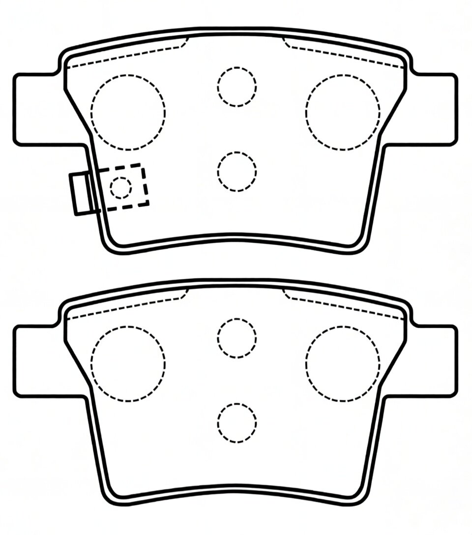 Колодки тормозные дисковые FORD MONDEO III 09.04-/JAGUAR X-TYPE PN0501 NiBK арт. PN0501