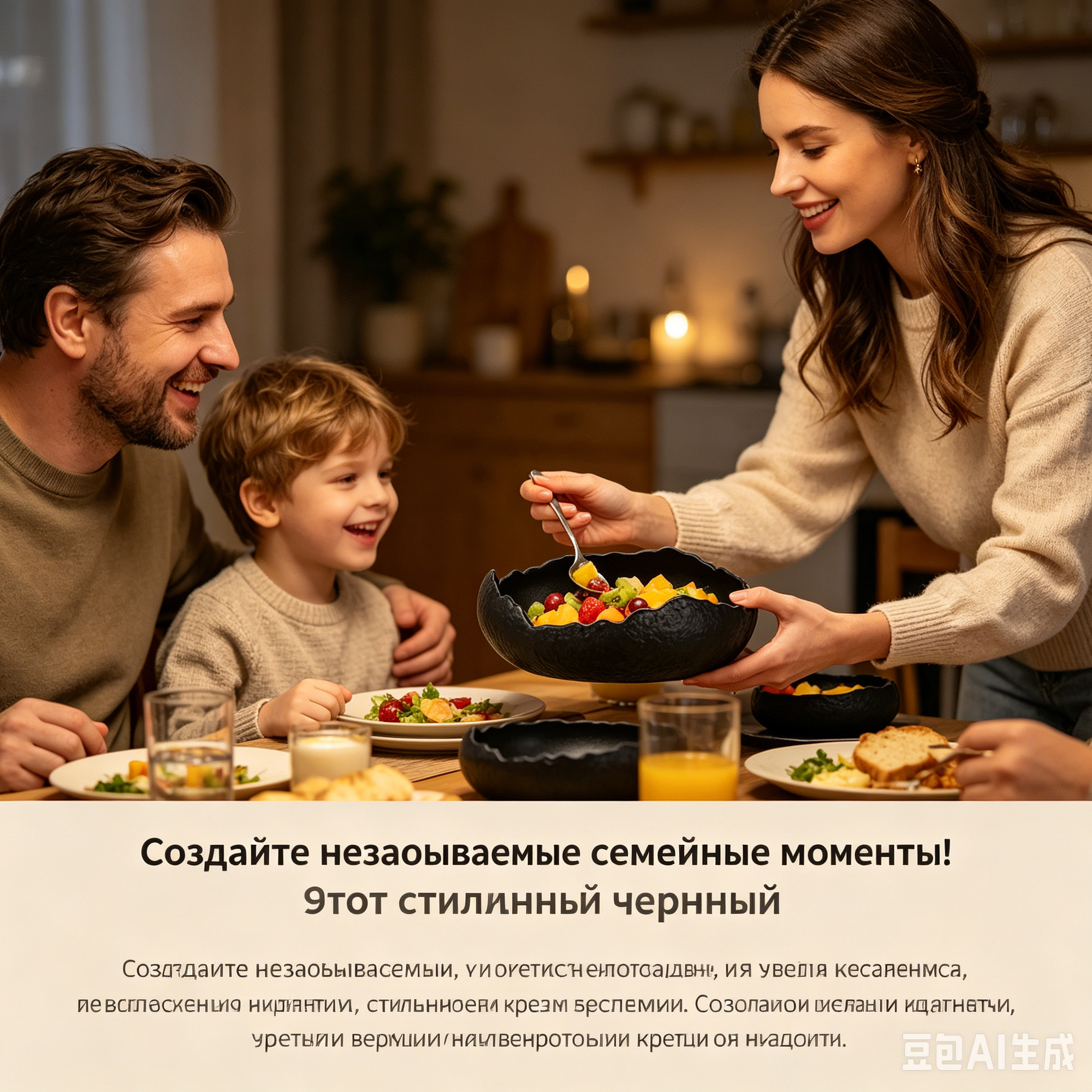 Современная минималистичная десертница, керамическая посуда, 20*20 см, черная