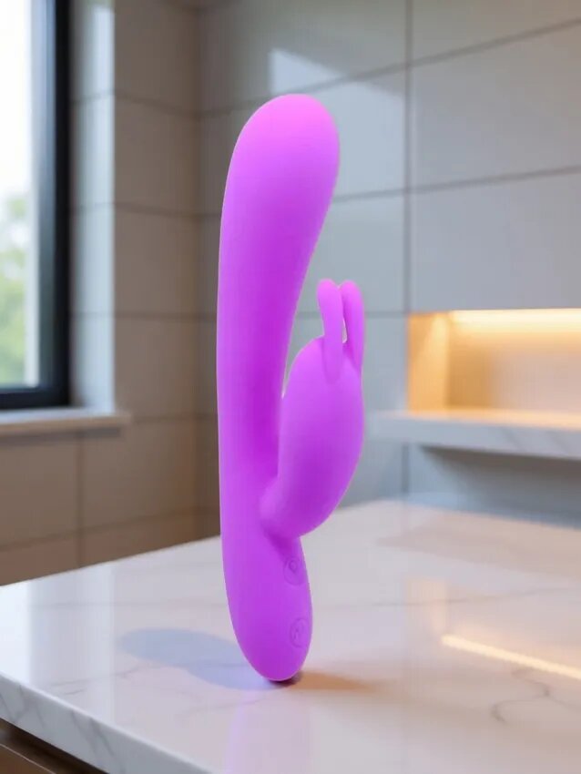 Pretty love Вибромассажер Hobart с функцией поглаживания для стимуляции G-spot - 19,5 см, лиловый