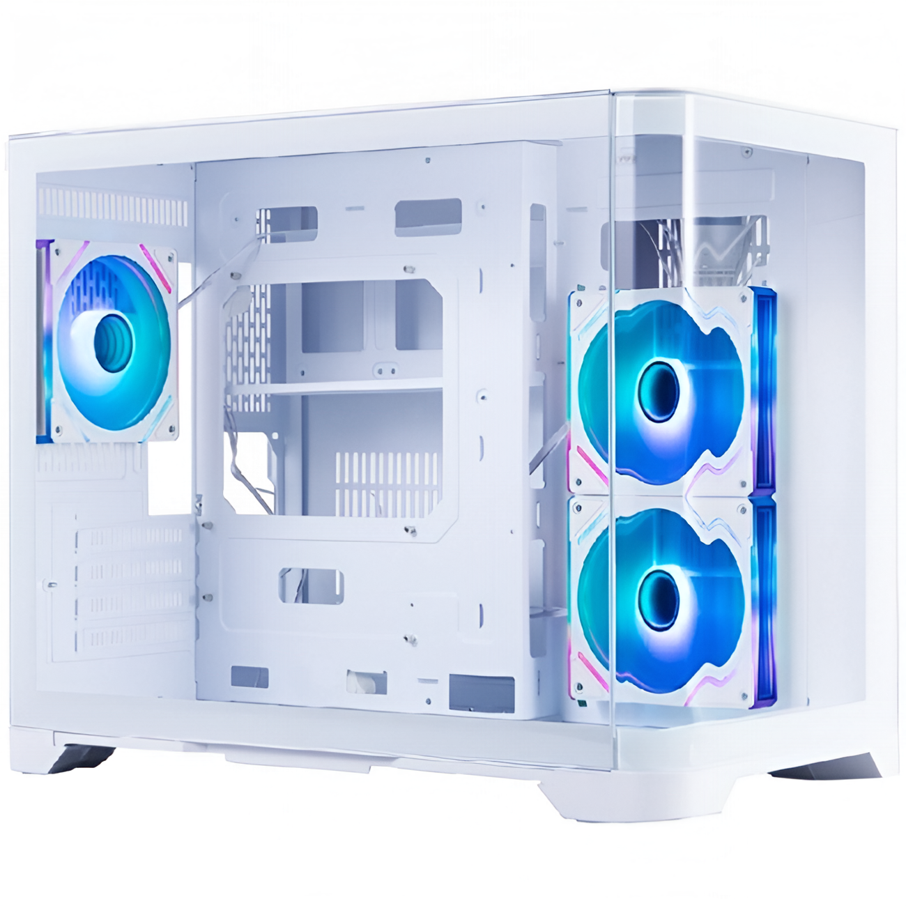 Корпус Mini-Tower 1STPLAYER UVIEW UV6 ARGB, Micro-ATX, White (UV6-WH-2FC7R-W-1FC7-W)