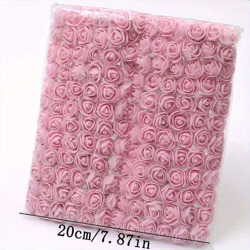Розовые искусственные розы Pe, 100 шт.