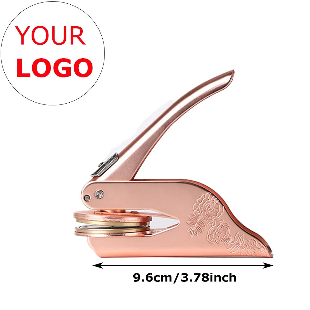 Розовый резиновый штамп Rose Gold printing