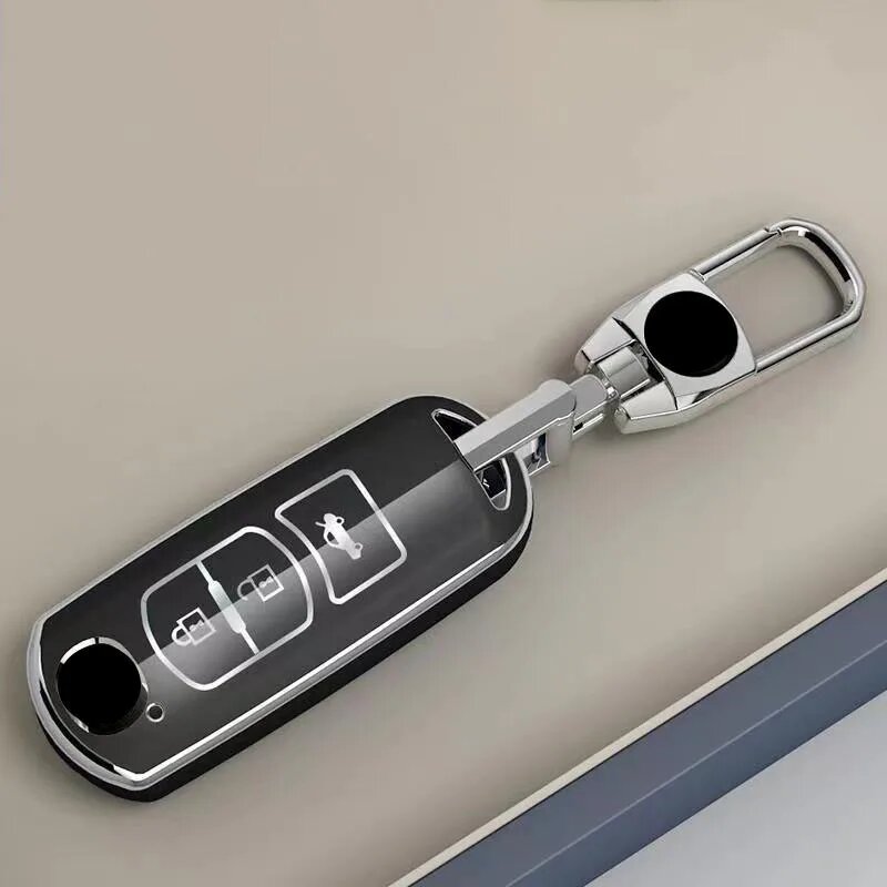 Чехол для ключей Mazda 3 Button White — фото 1