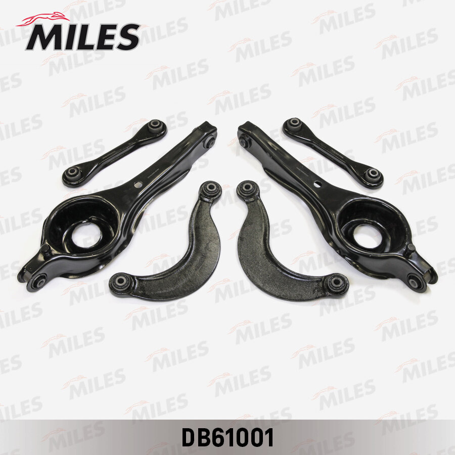 Miles Комплект подвески для FORD FOCUS I/II 10/98- задней (6 рычагов) без болтов DB61001