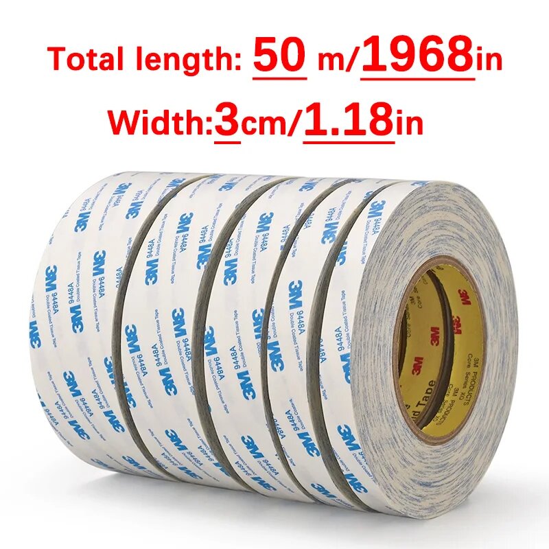 3M 9448A Двусторонняя Лента 50м x 3см