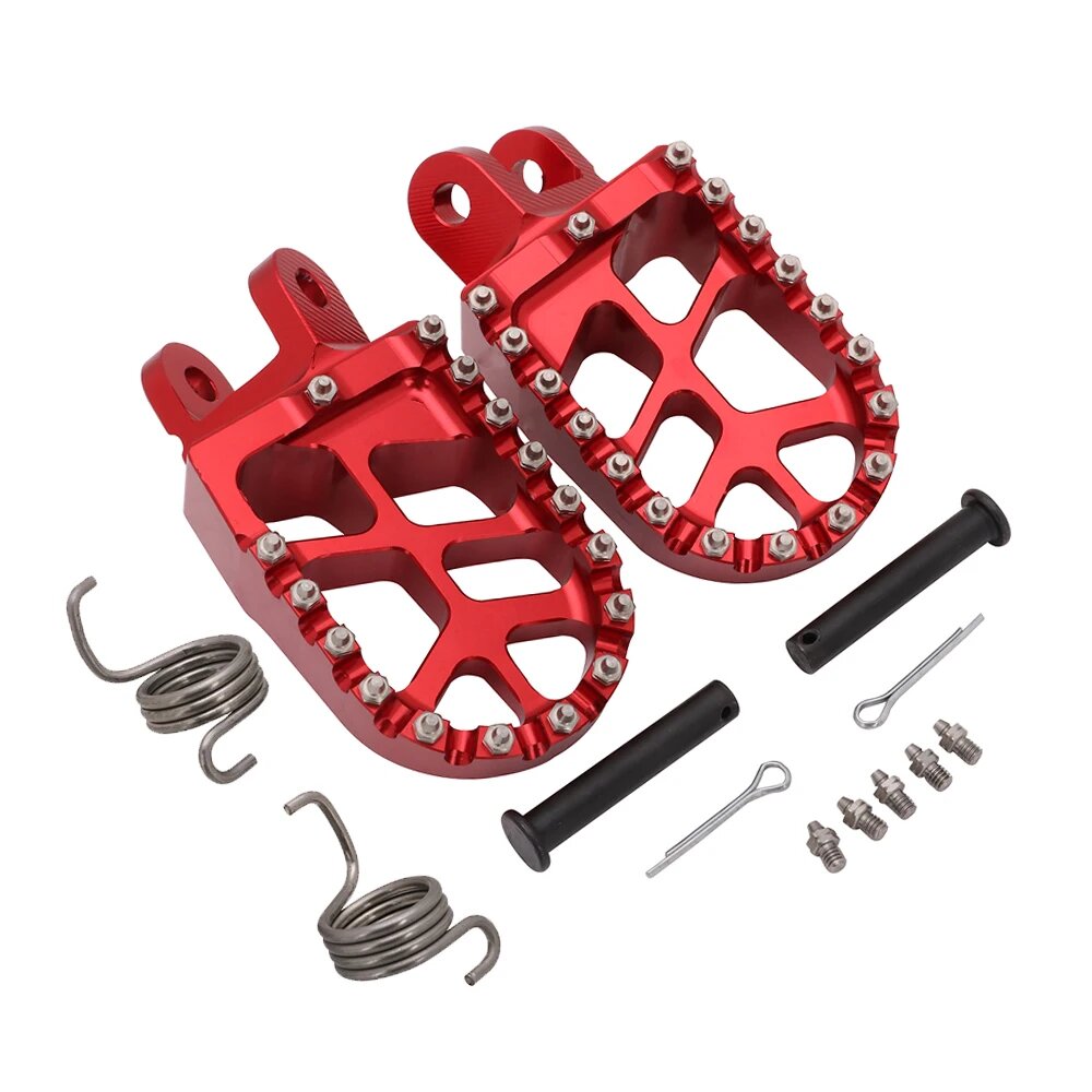 Подножки для ног, алюминиевые педали для Honda CR 80 85 CRF1000L XR250 400 650 KLX 250 250R Red