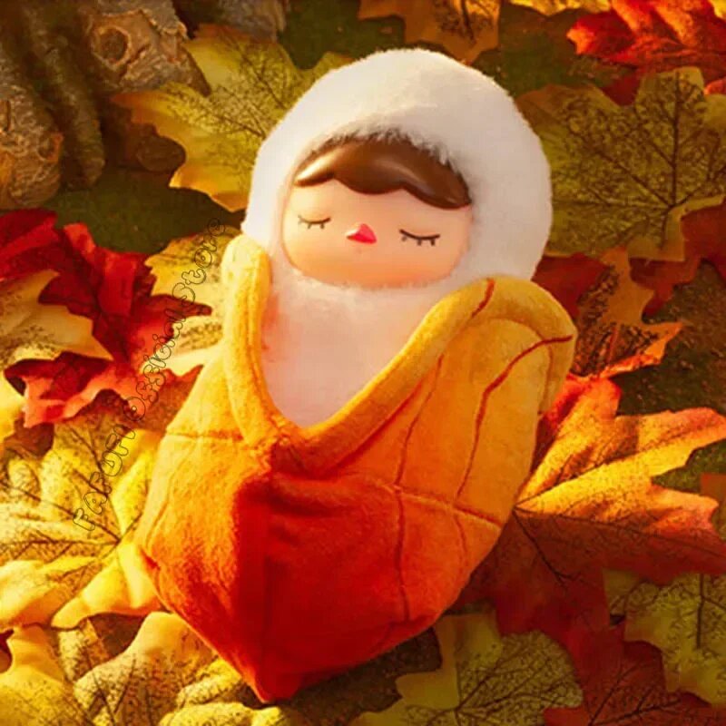 POP MART Pucky Spirit Forest Party Series плюшевая подвеска leaf baby