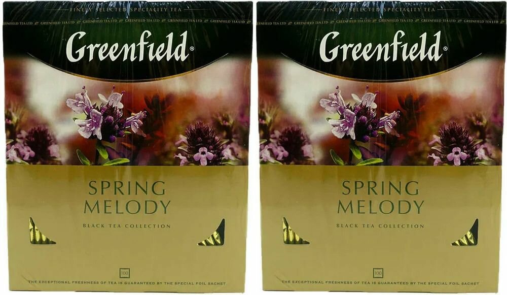 Набор чая Greenfield Spring Melody 2 шт х 100 пакетиков