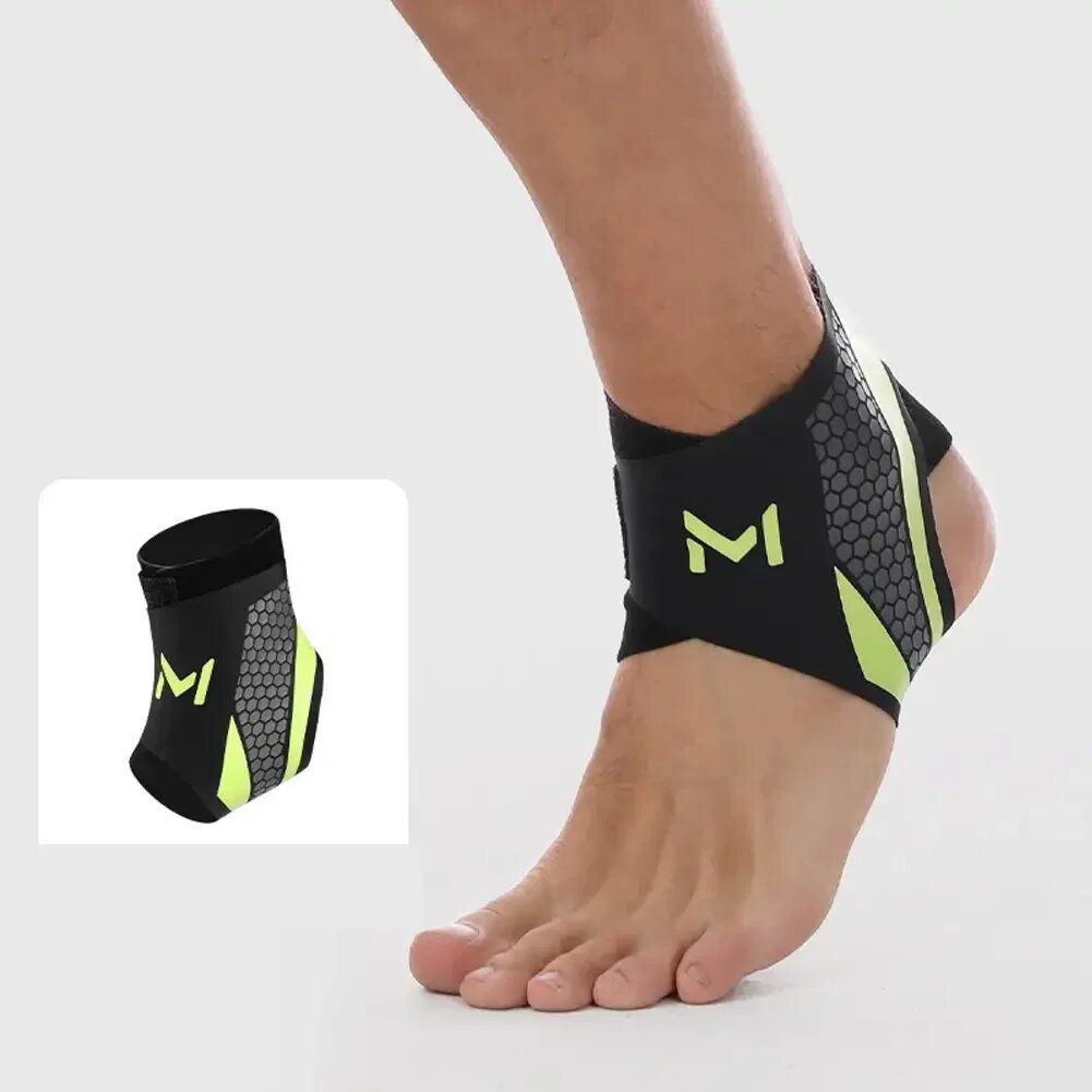 Профессиональный бандаж на лодыжку Y-типа 1 шт. Темно-зеленый, Black green