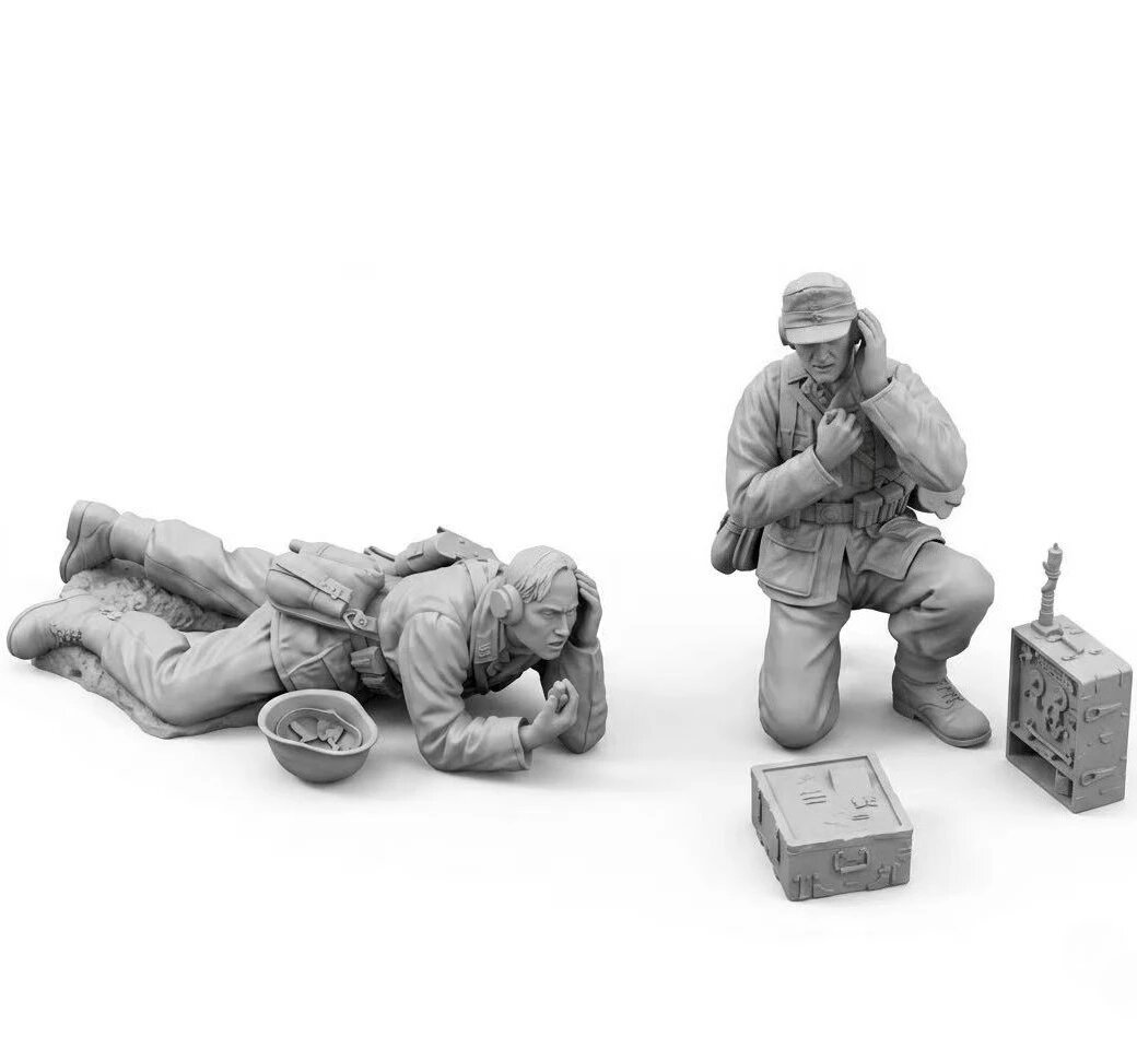 Масштаб 1/35, литые под давлением фигурки из смолы, наборы моделей, два сигналов, исторические, древние, в разобранном виде и неокрашенные, хобби, миниатюры 998