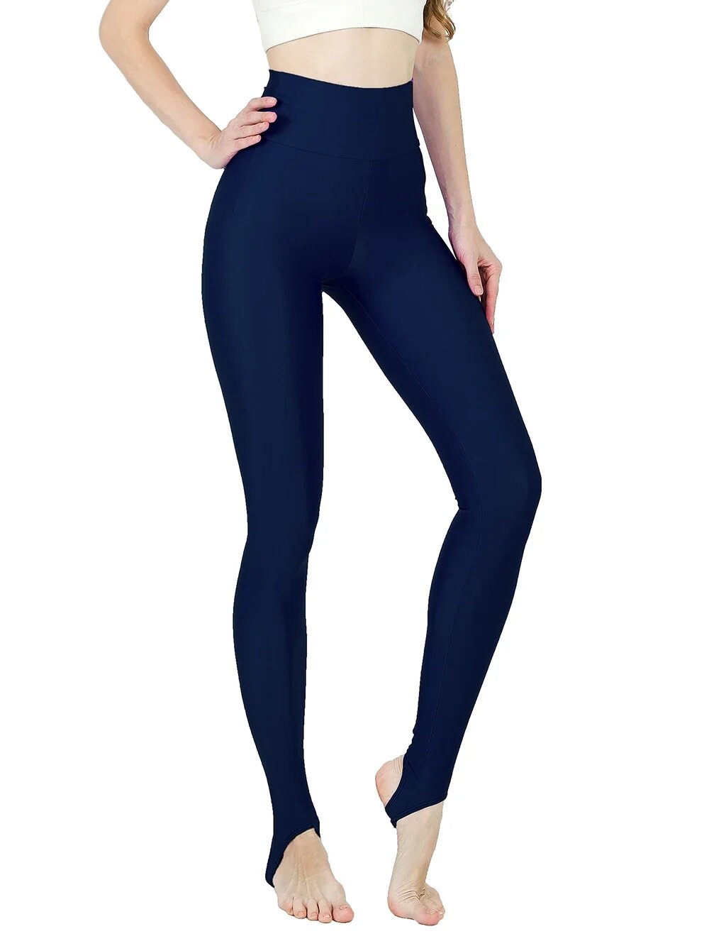 Леггинсы женские Navy, S, со стременами