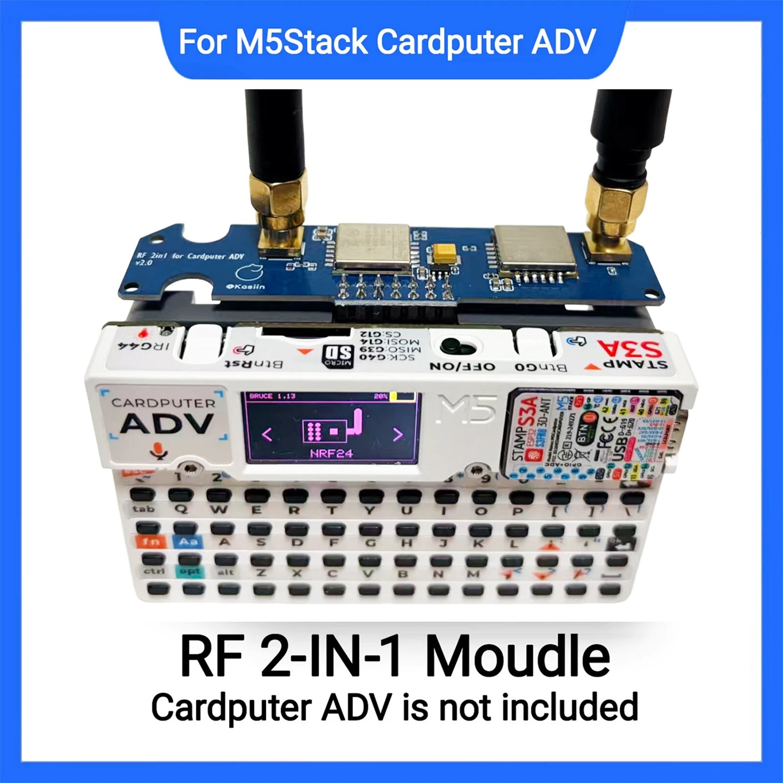 ALLOET Модуль RF 2-в-1 для M5stack Cardputer ADV 2.4G/433M — фото 1