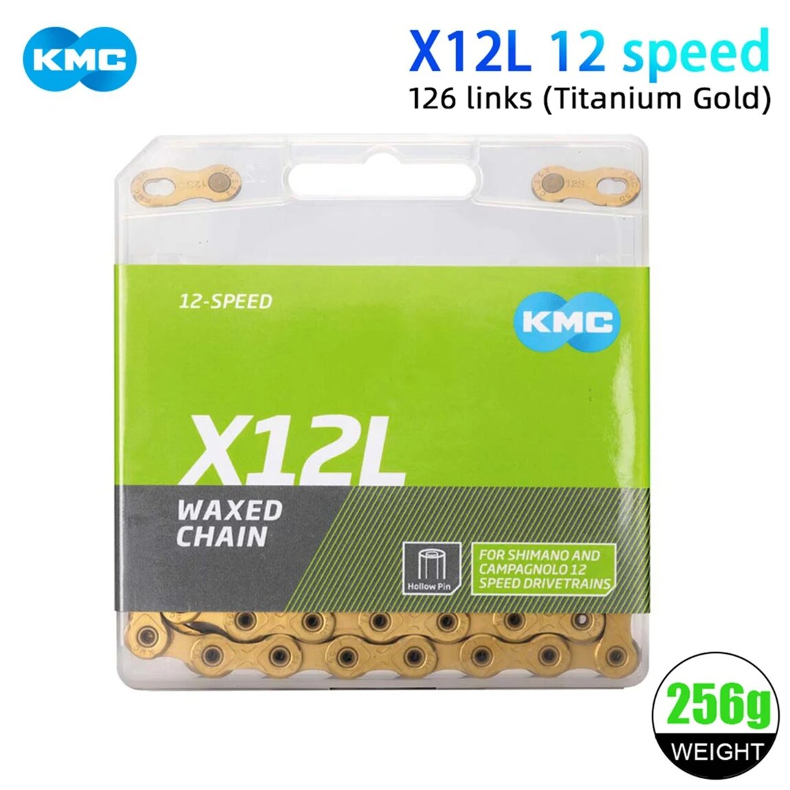 Цепь KMC X12L 12 скоростей, X12L Gold